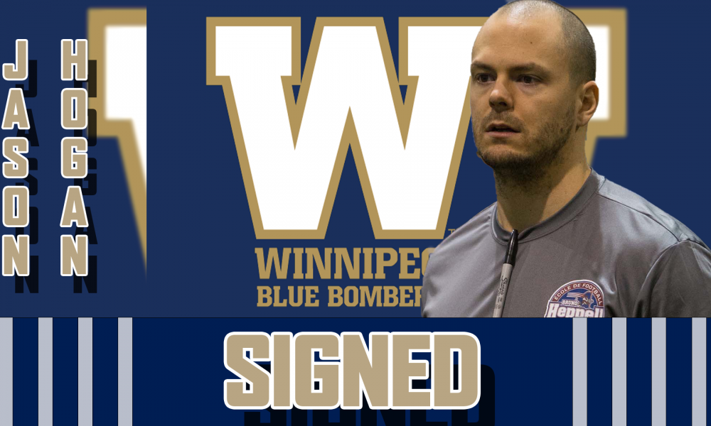 Blue Bombers Add Former Université de Montréal Coach Jason Hogan To Staff