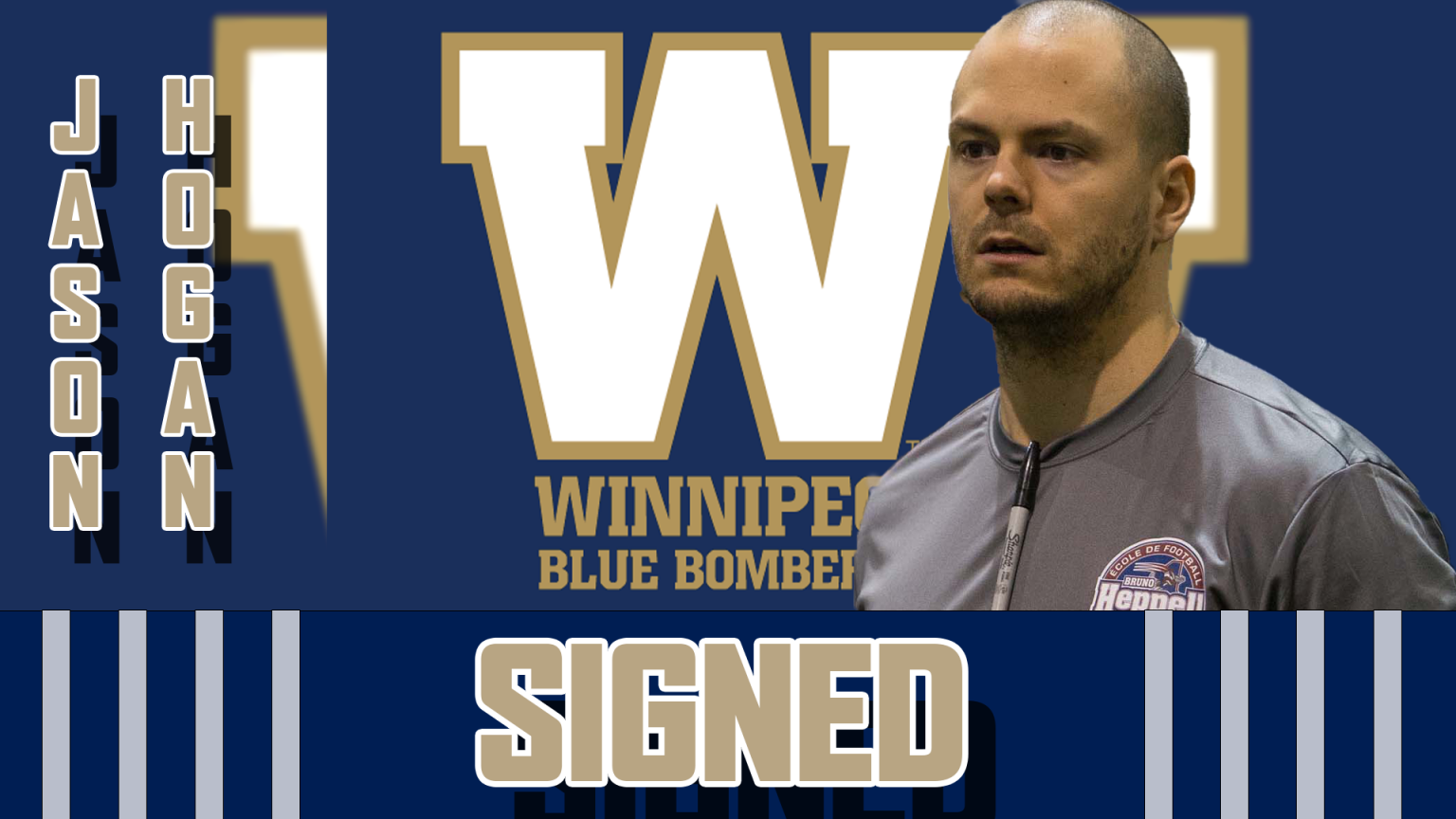 Blue Bombers Add Former Université de Montréal Coach Jason Hogan To Staff