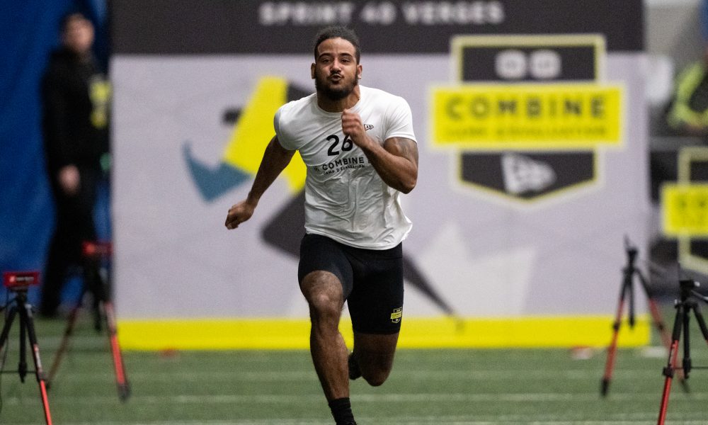 PR: Tyrell Ford Speeds to a 4.42 in the 40-yard Dash at CFL Combine