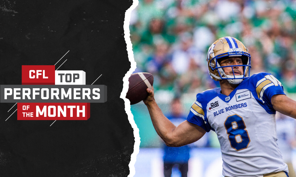 Collaros, Demski and Thurman Named September CFL Top Performers