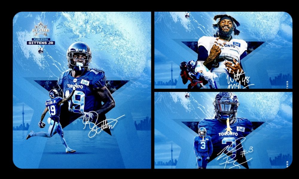 Grey Cup Bound Toronto Argonauts Have Three Players Named 2022 CFL All ...