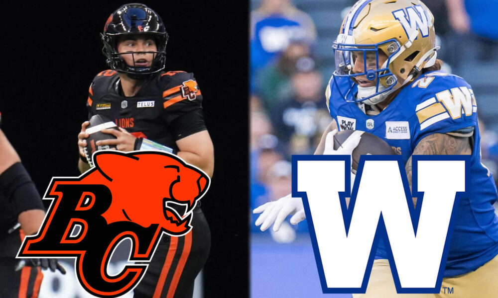 BC Lions (1-0) Week 2 Preview vs Winnipeg Blue Bombers (0-0): Prediction, Depth Chart, Injuries ...