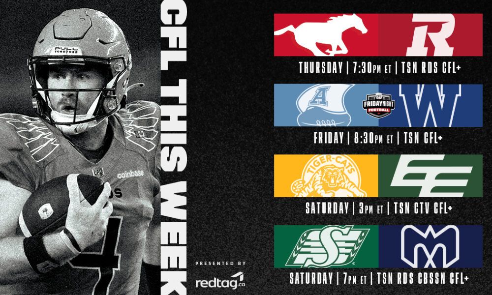 CFL Schedule Today August 1st 2025: Toronto Argonauts vs Winnipeg Blue ...