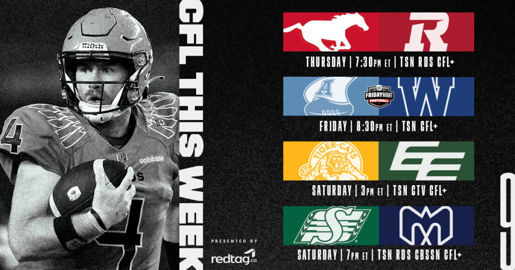 CFL Schedule Today August 2nd 2025: Hamilton vs Edmonton, Saskatchewan ...