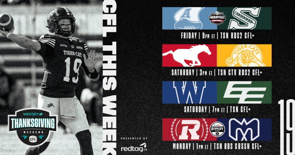 CFL Schedule Today October 13th 2025: Ottawa REDBLACKS vs Montreal ...