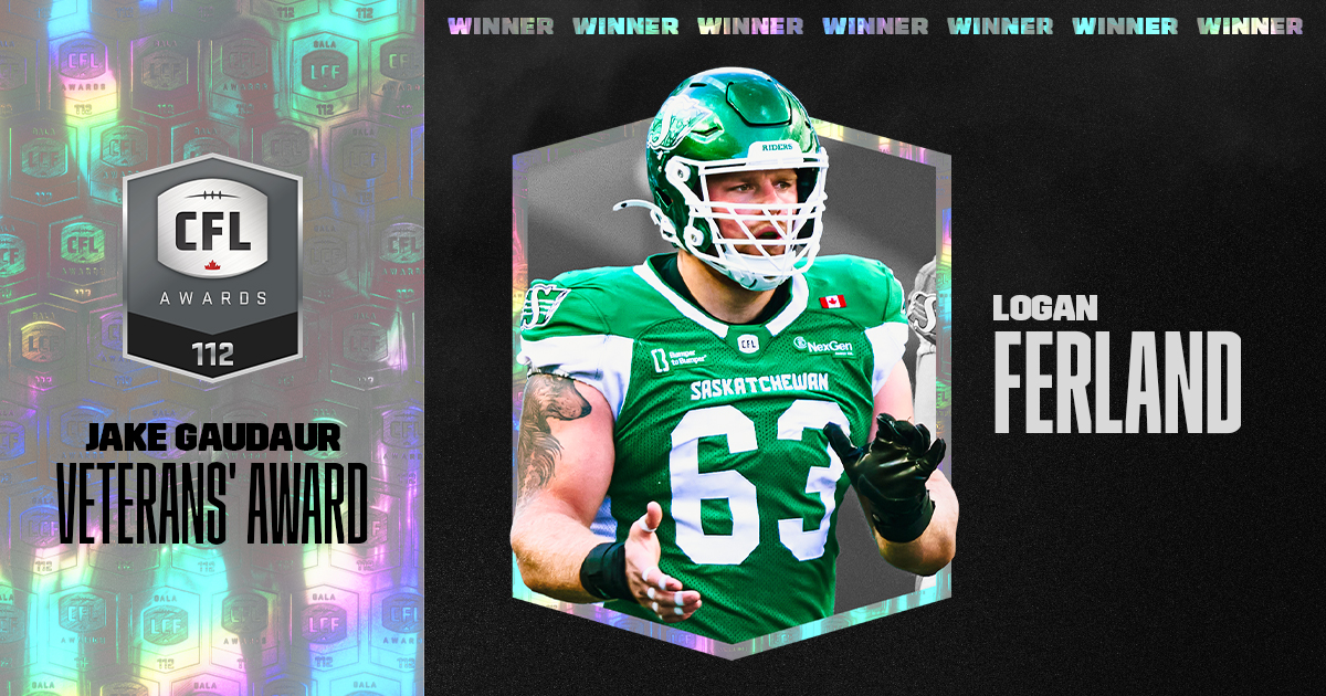 CFL: Logan Ferland Wins Jake Gaudaur Veterans’ Award