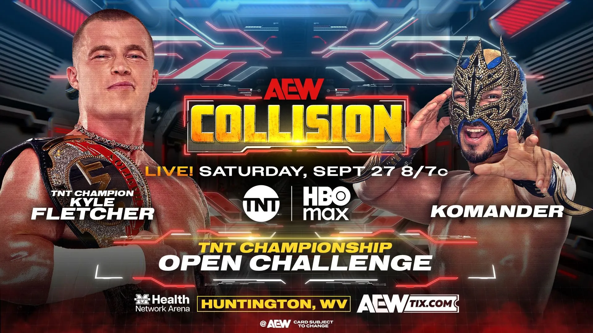 AEW Collision Preview: Kyle Fletcher’s TNT Title Defense Headlines ...
