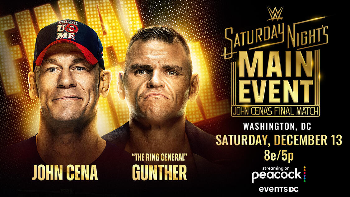 GUNTHER vs. John Cena Opening Saturday Night’s Main Event Instead Of ...