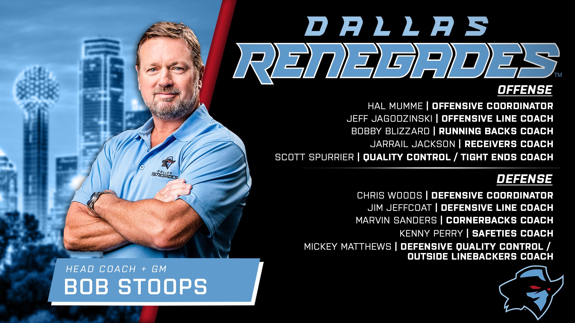 Dallas Renegades Roster