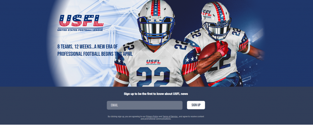 USFL Tweaks Website Ahead Of Offical Announcement