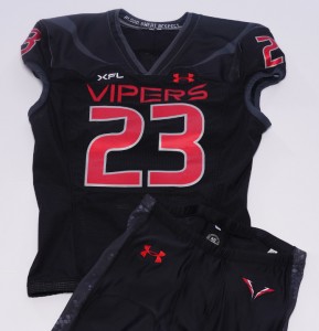 XFL Unveils Vipers Uniforms with Venomous Strike
