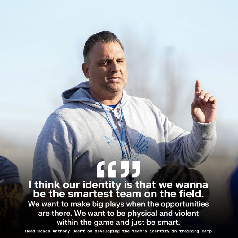 Battlehawks Head Coach Anthony Becht Talks with Media