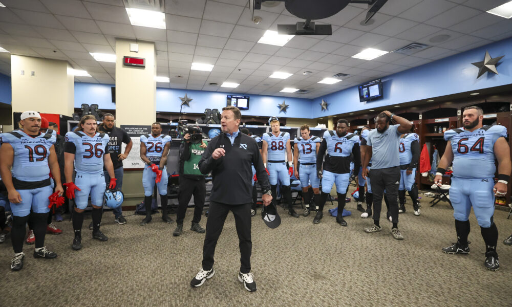Arlington Renegades: Coach Bob Stoops Speaks on Playoffs, Houston ...