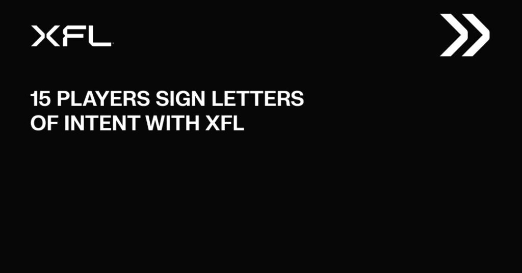 15 More Players Sign Letter Of Intent With XFL For The 2024 Season, Breakdown On Each Player