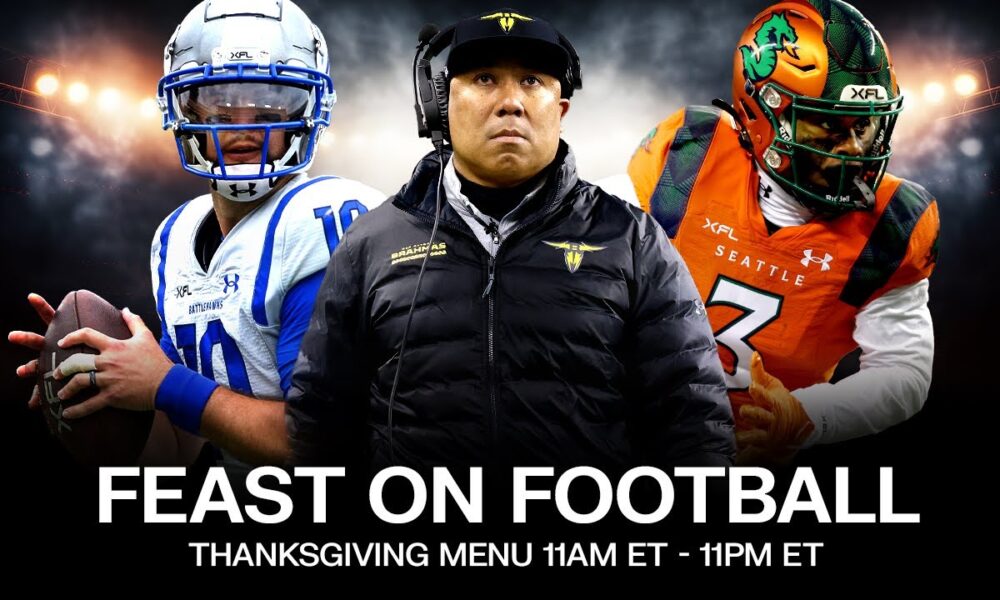 XFL Special Thanksgiving ‘Feast of Football’ Event: Games, Sales, and More!
